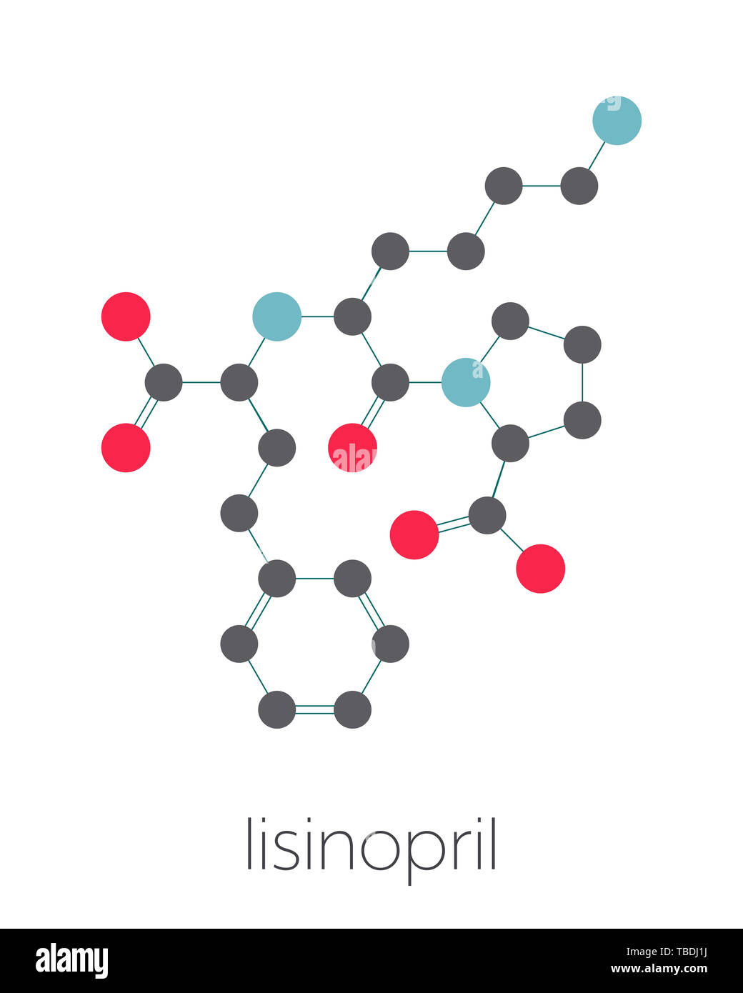 Lisinopril hypertension or high blood pressure drug (ACE inhibitor ...