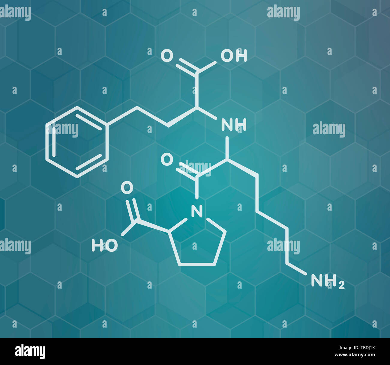 Lisinopril hypertension or high blood pressure drug (ACE inhibitor ...