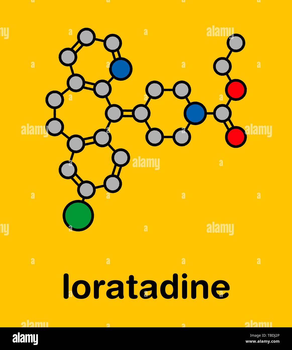 Loratadine molecular hi-res stock photography and images - Alamy