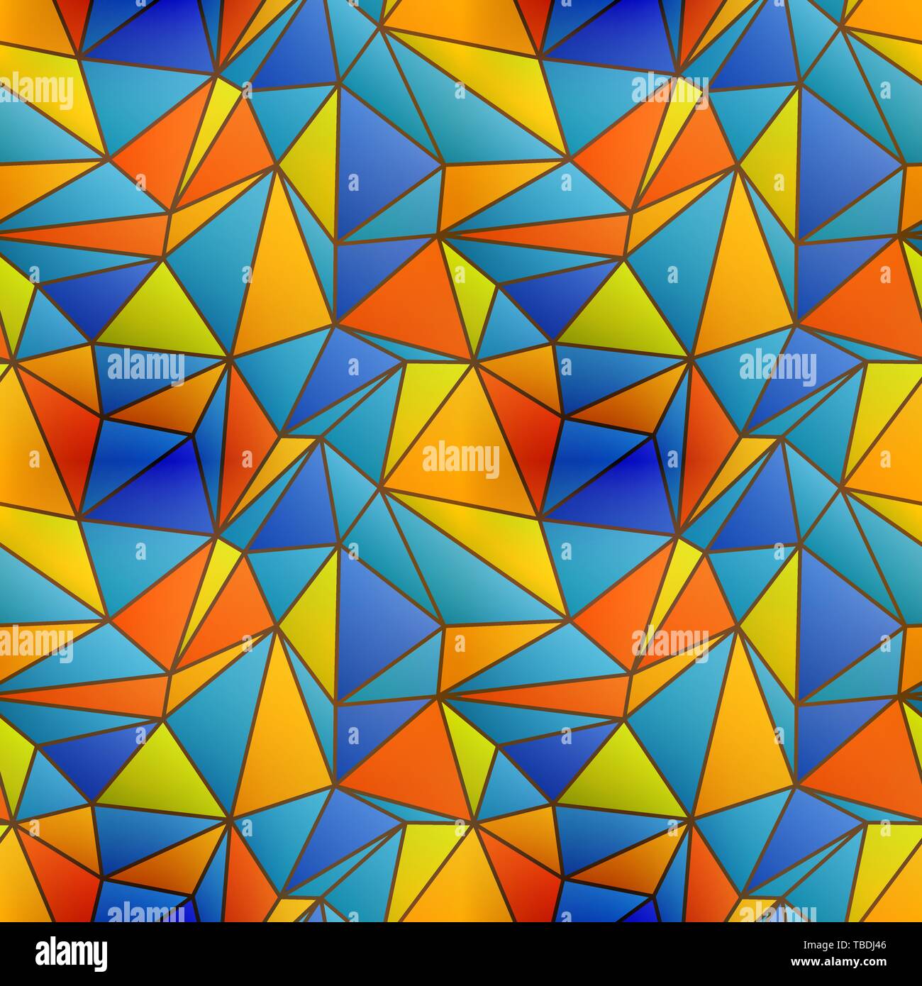 Bright colorful stained glass window seamless pattern Stock Vector ...