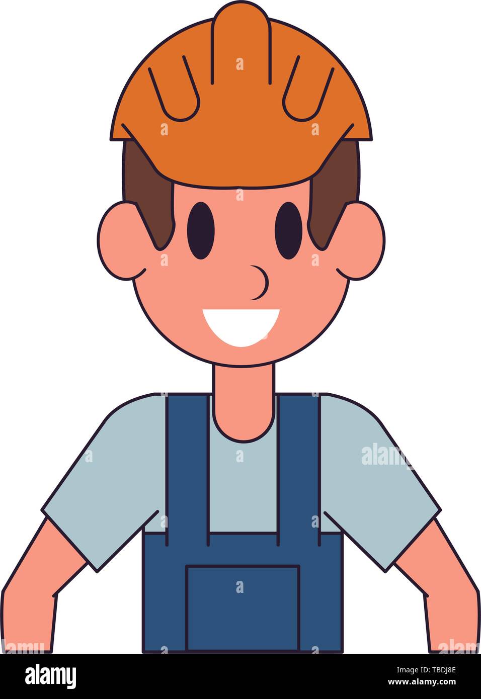 Construction worker professional character cartoon Stock Vector Image ...