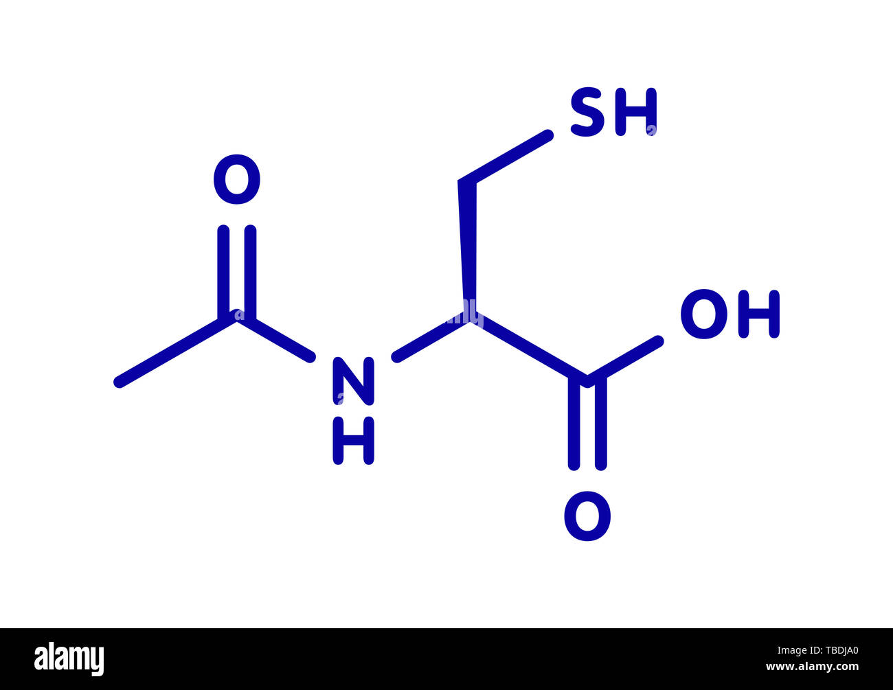 Acetylcysteine nac mucolytic drug molecule hi-res stock photography and ...