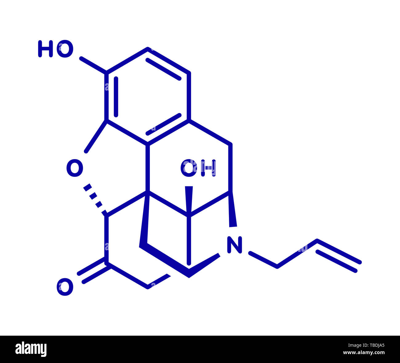 Naloxone opioid receptor antagonist. Drug used in treatment of opioid ...