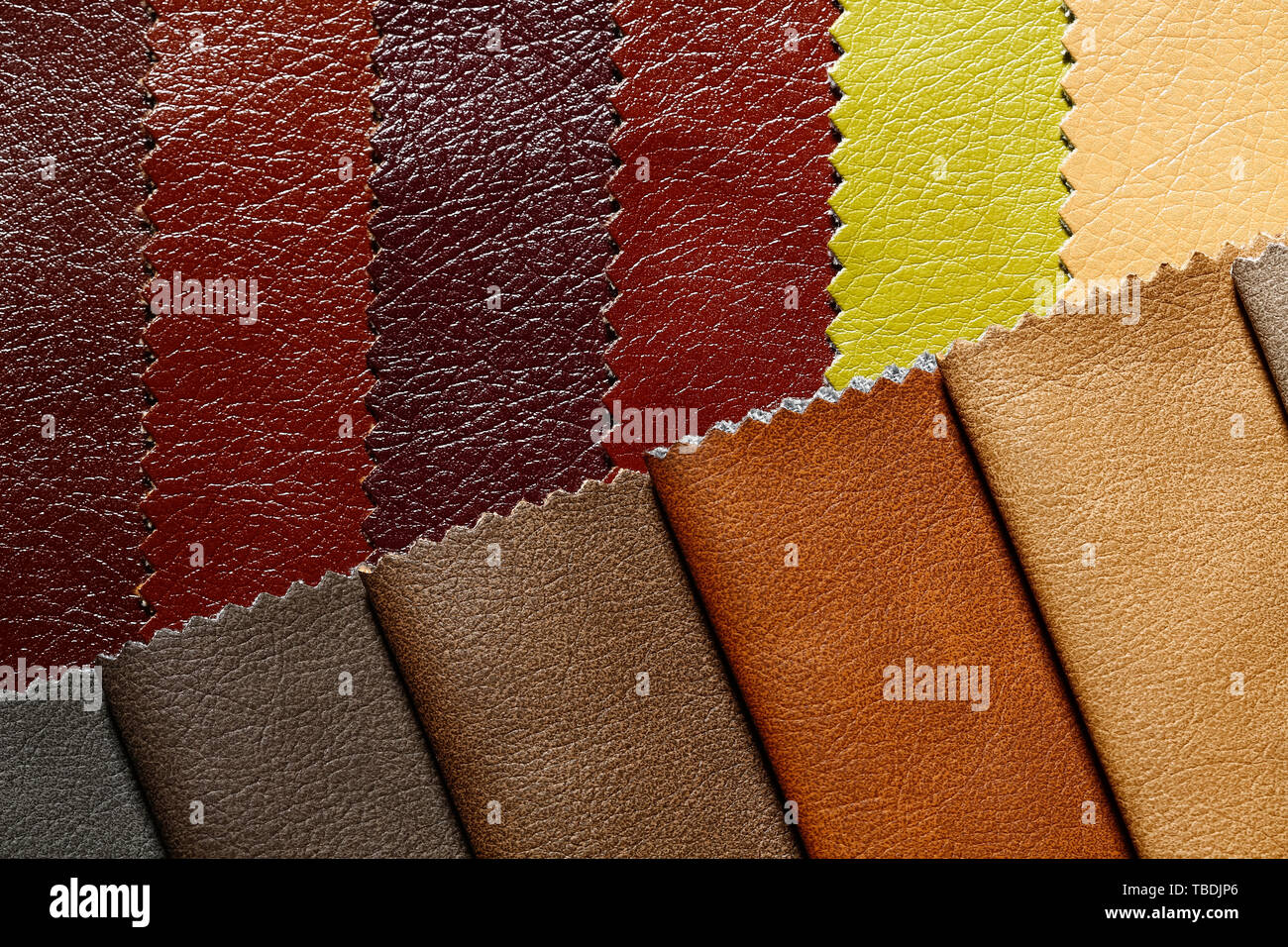 Leatherette samples texture in contrast bown and beige colours. High ...