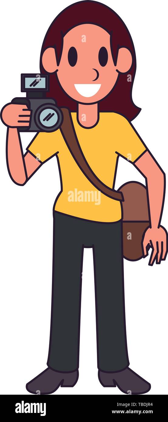 Photographer professional character cartoon Stock Vector Image & Art ...