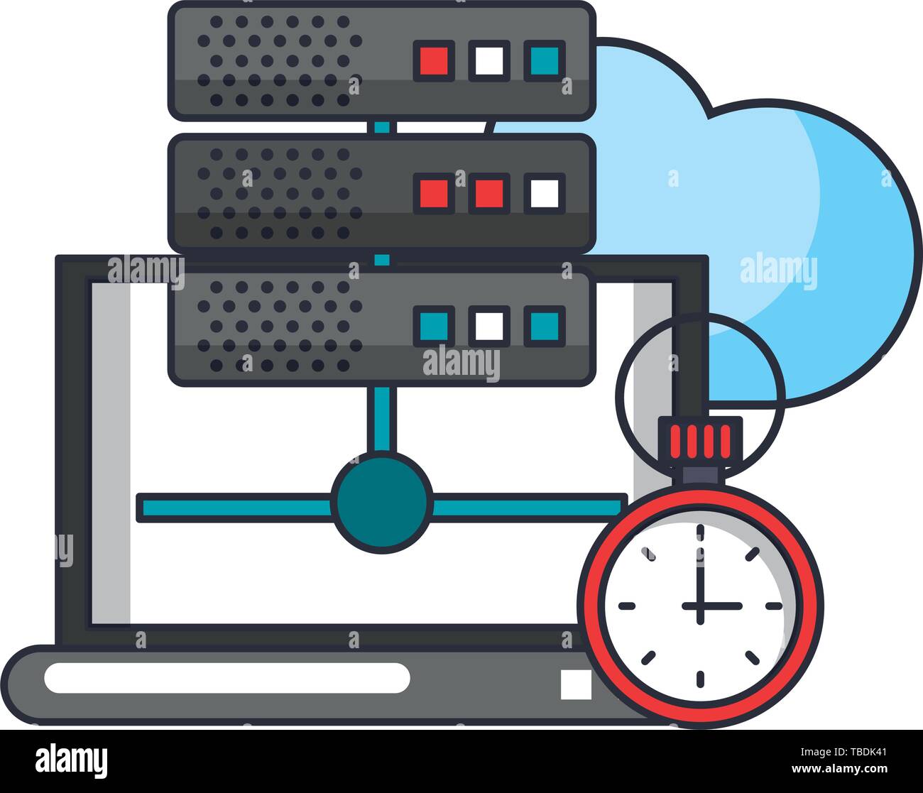 Cloud computing technology symbols Stock Vector Image & Art - Alamy