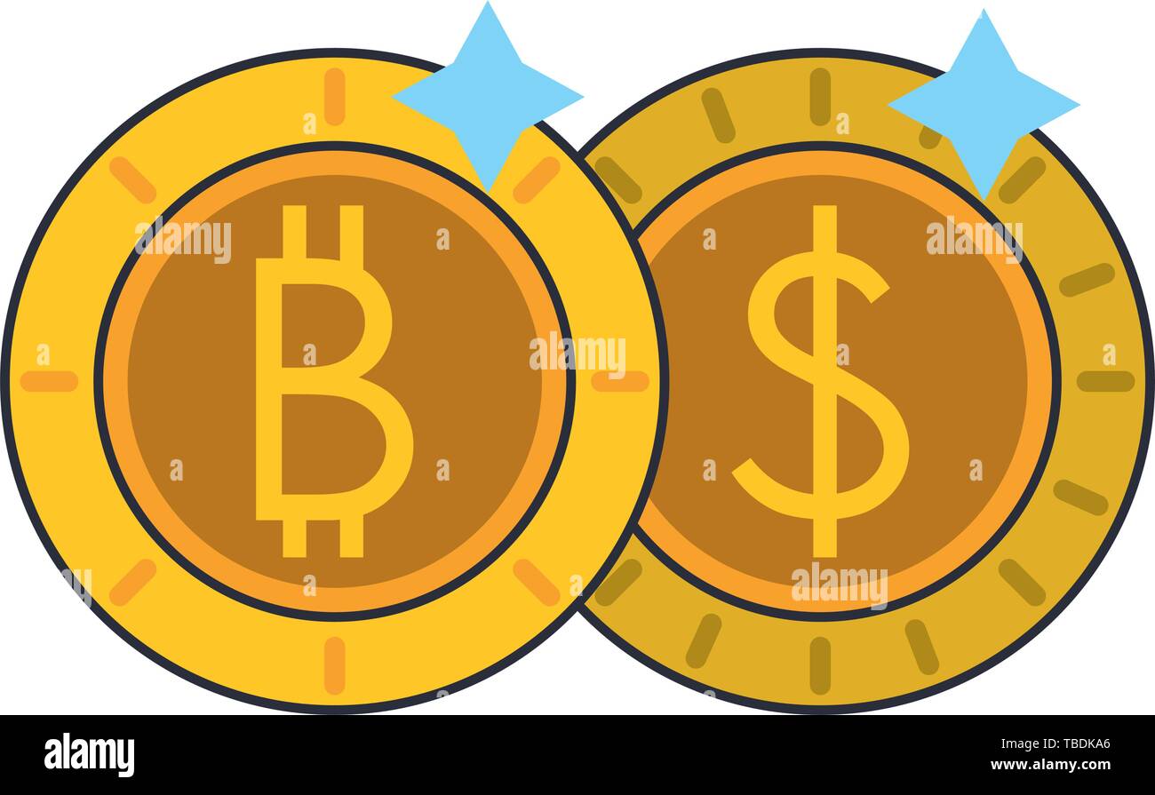 Bitcoin coins altcoins in Stock Vector Images - Alamy