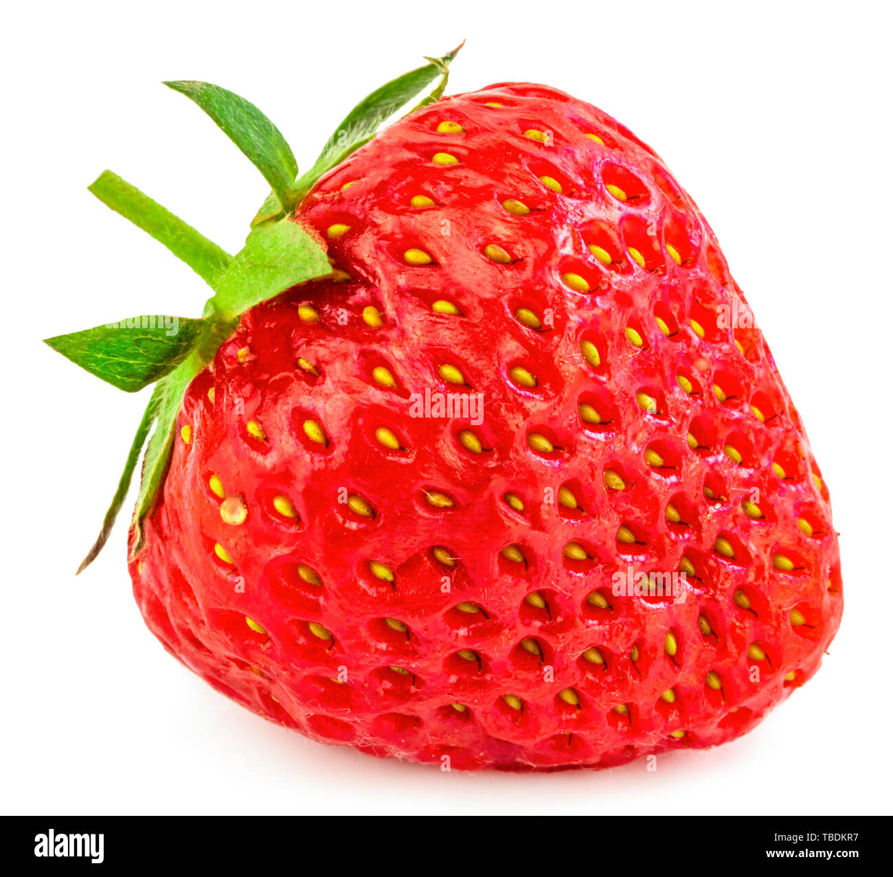 Strawberry isolated on white background. Clipping Path Stock Photo - Alamy