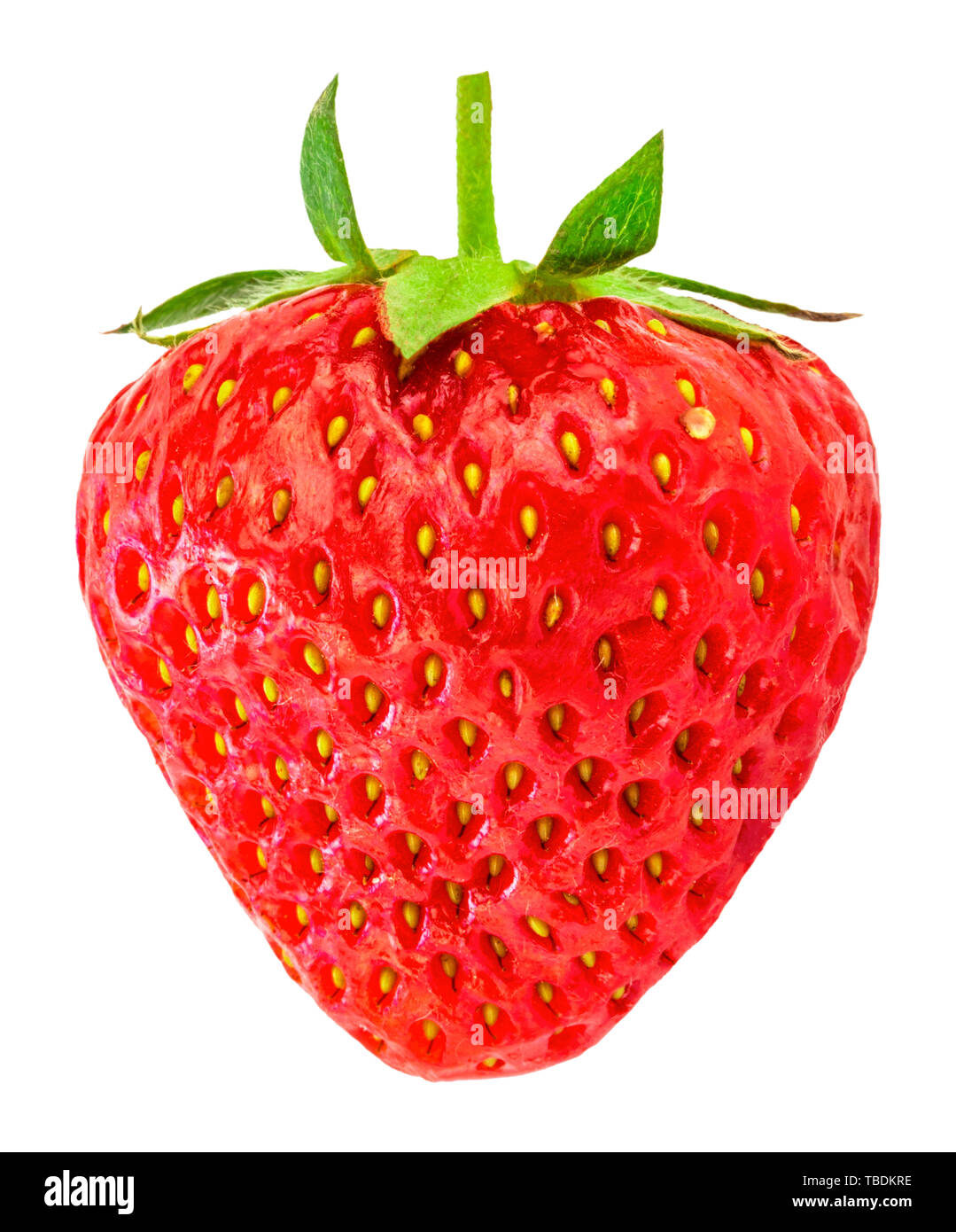 Strawberry isolated on white background. Clipping Path Stock Photo - Alamy