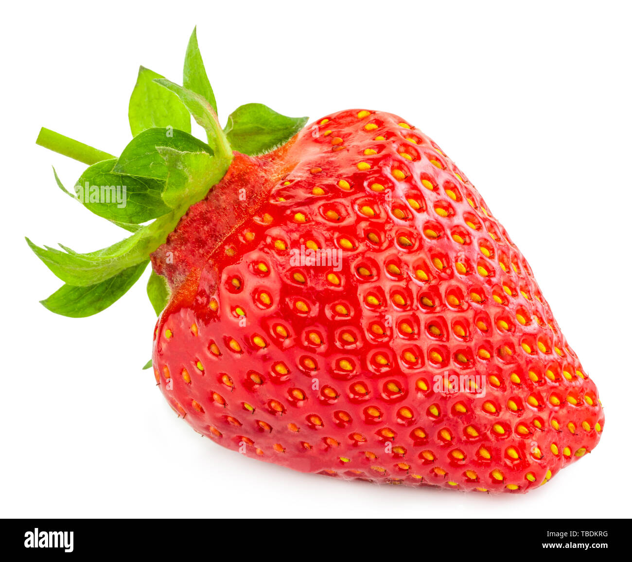 Strawberry isolated on white background. Clipping Path Stock Photo - Alamy