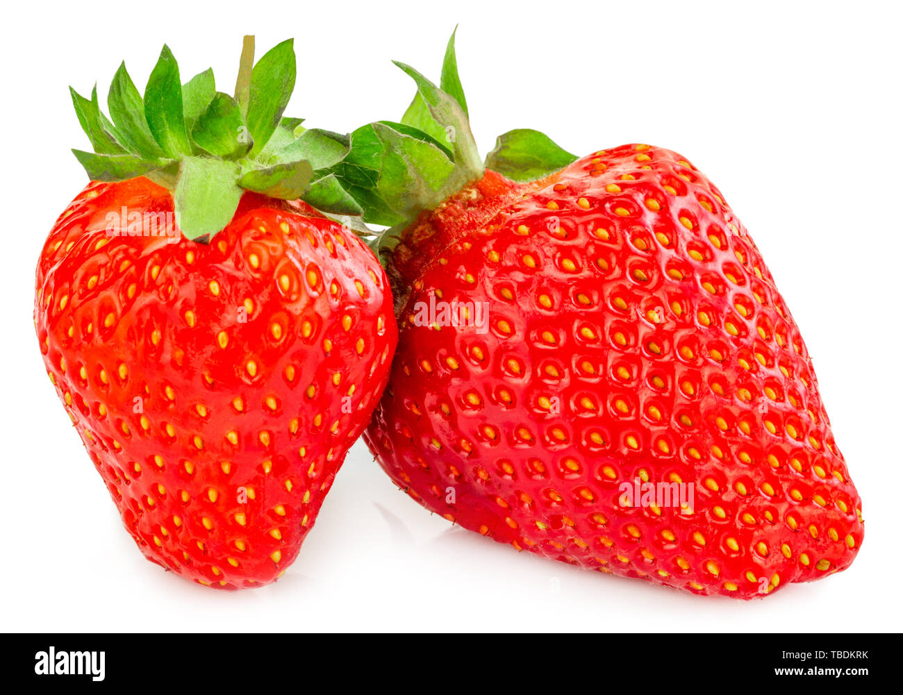 Strawberry isolated on white background. Clipping Path Stock Photo - Alamy