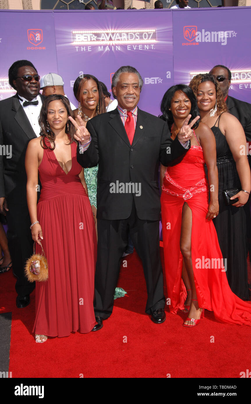 LOS ANGELES, CA. June 26, 2007: Rev. Al Sharpton at the 2007 BET Awards ...