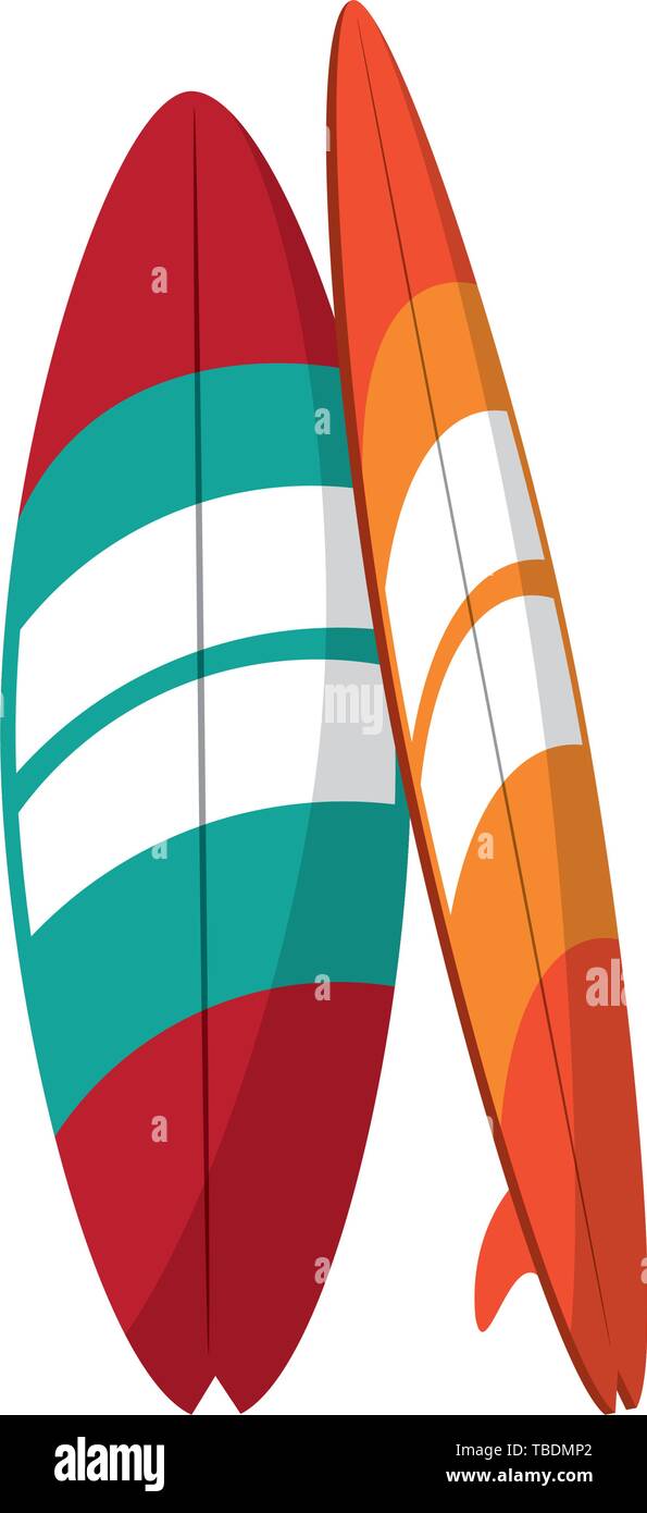 Surf tables summer cartoons isolated Stock Vector Image & Art - Alamy