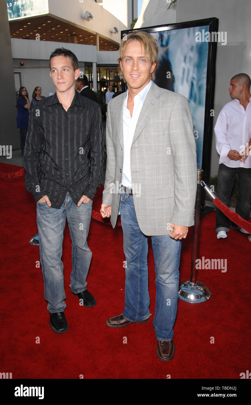 LOS ANGELES, CA. July 26, 2007: Larry Birkhead & nephew at the world ...
