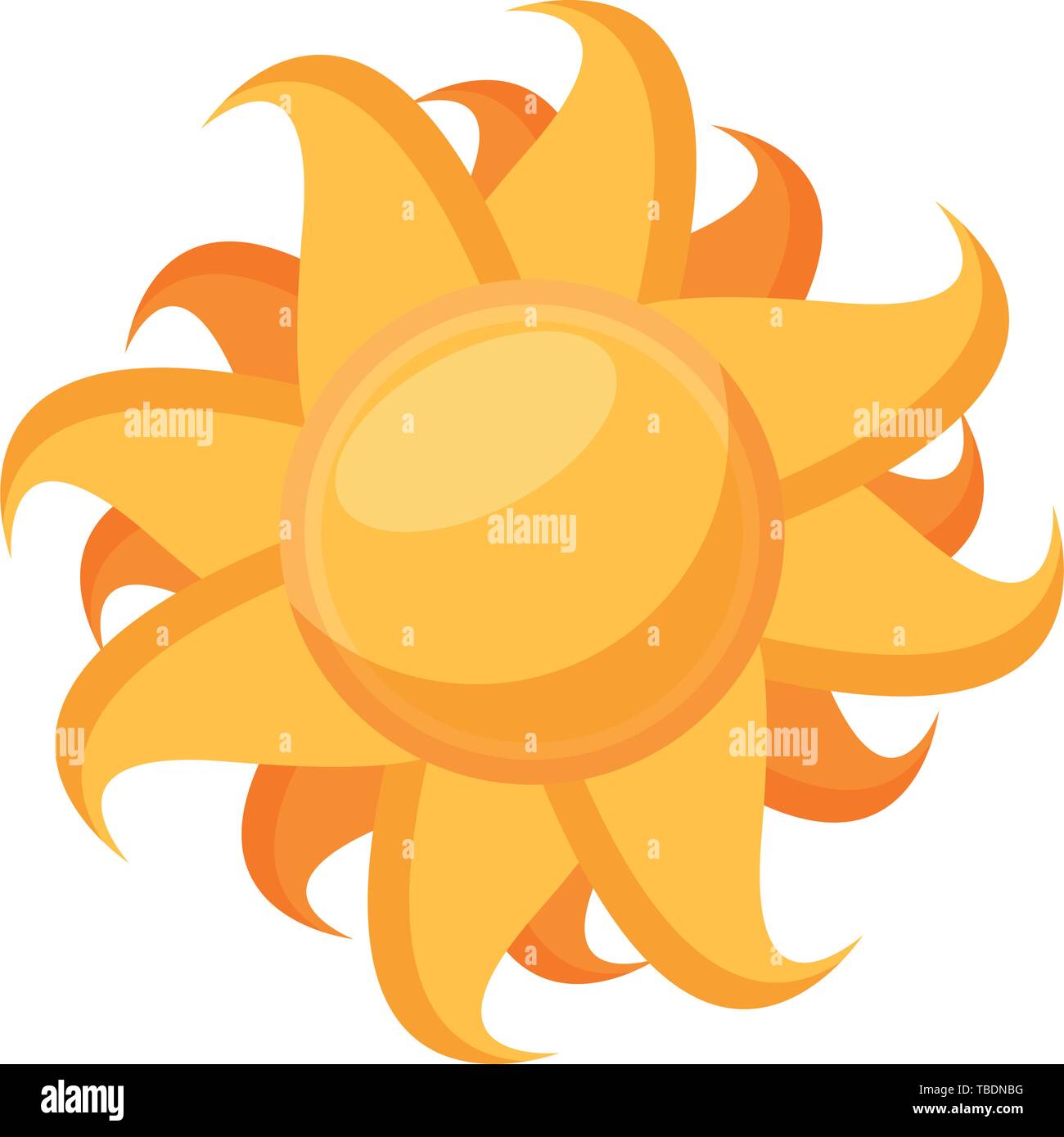 Sun summer cartoon isolated symbol Stock Vector Image & Art - Alamy