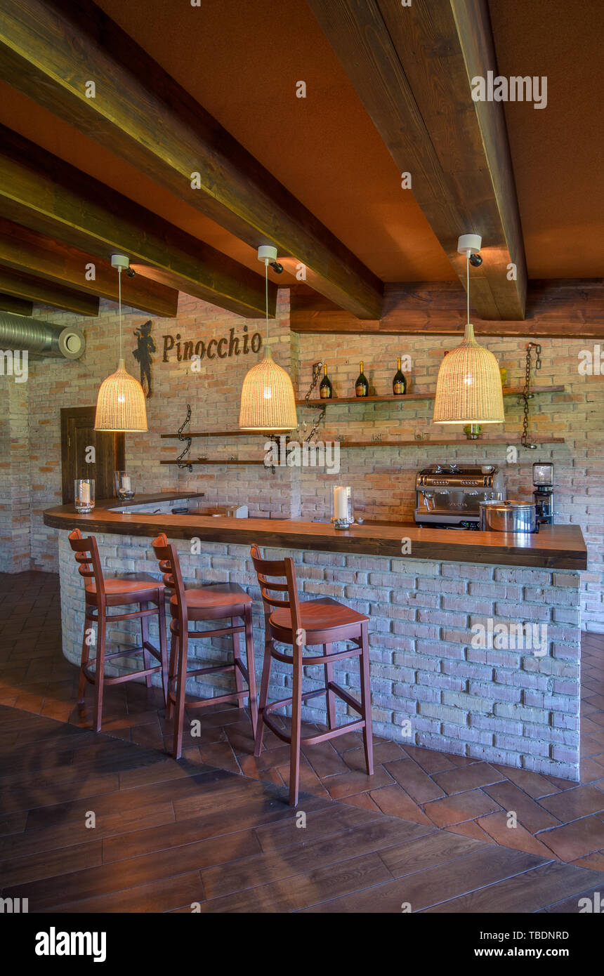 Restaurant interior shot Stock Photo - Alamy