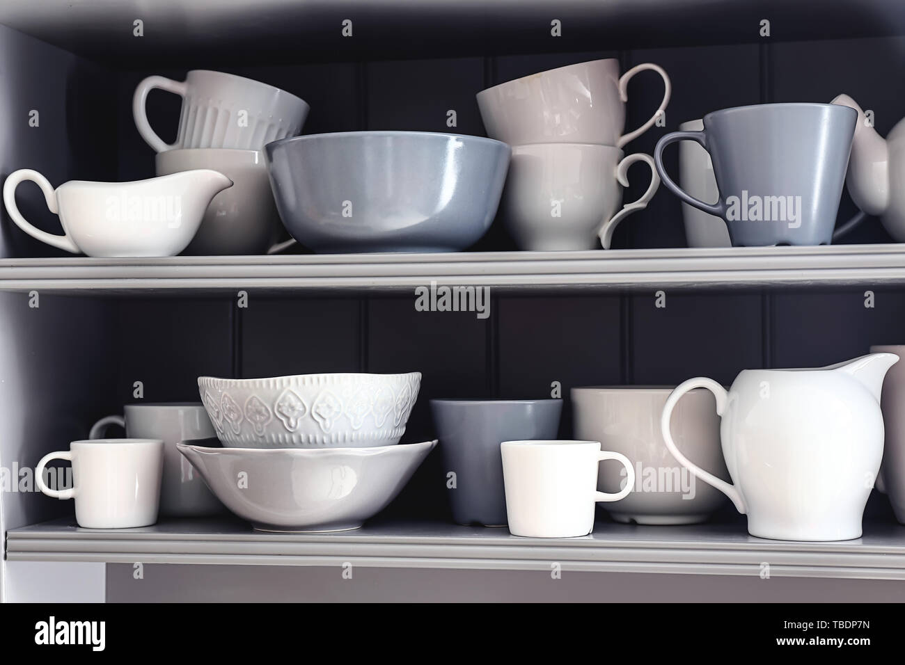 Organized kitchen shelves hi-res stock photography and images - Alamy