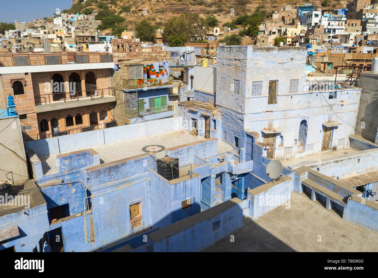 The Blue City, Jodhpur / India - 03 27 2019, Beautiful colorful ...