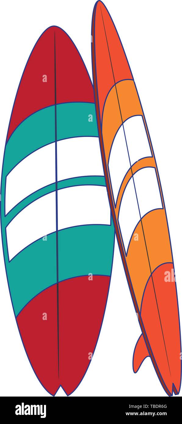 Surf tables summer cartoons isolated Stock Vector Image & Art - Alamy