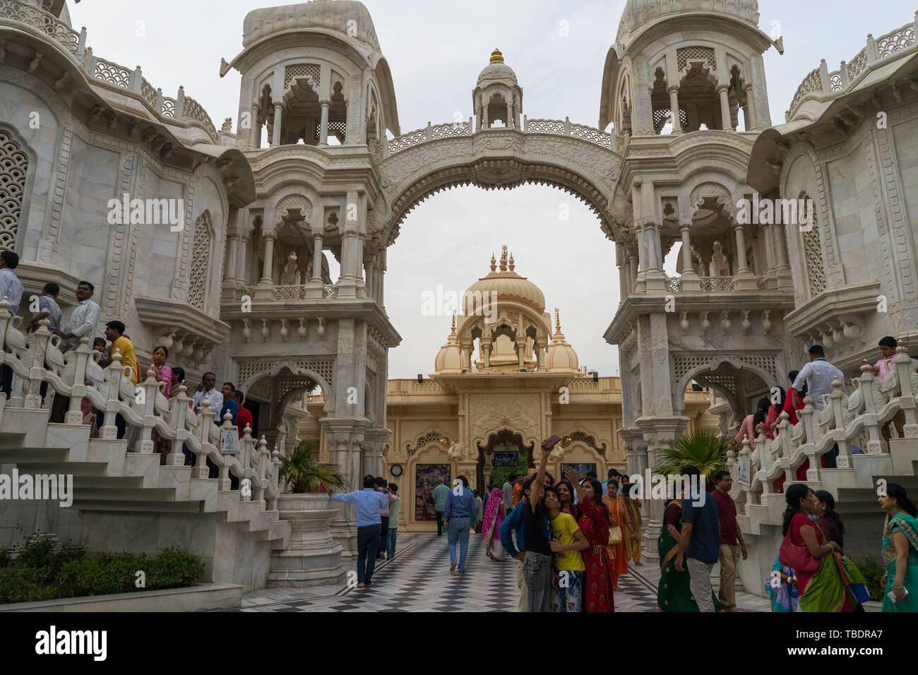 Mathura, Uttar Pradesh / India - 04 16 2019, Beautiful buldings and ...