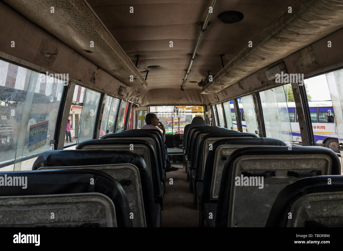 Inside bus india hi-res stock photography and images - Alamy