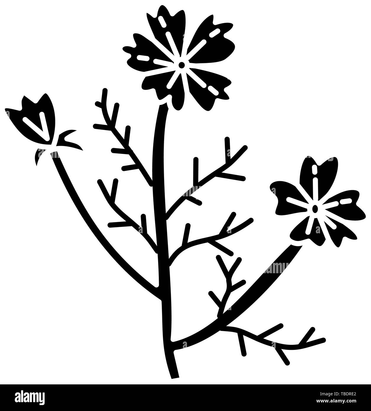 Flower Leaf Illustration Design Template Vector Stock Vector Image ...