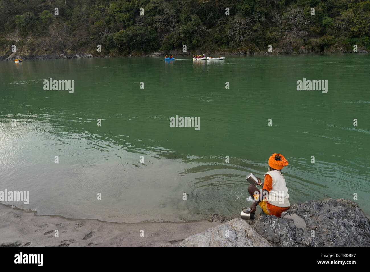 Rishikesh, Uttarakhand / India - 03 12 2019, The spiritual city of yoga ...