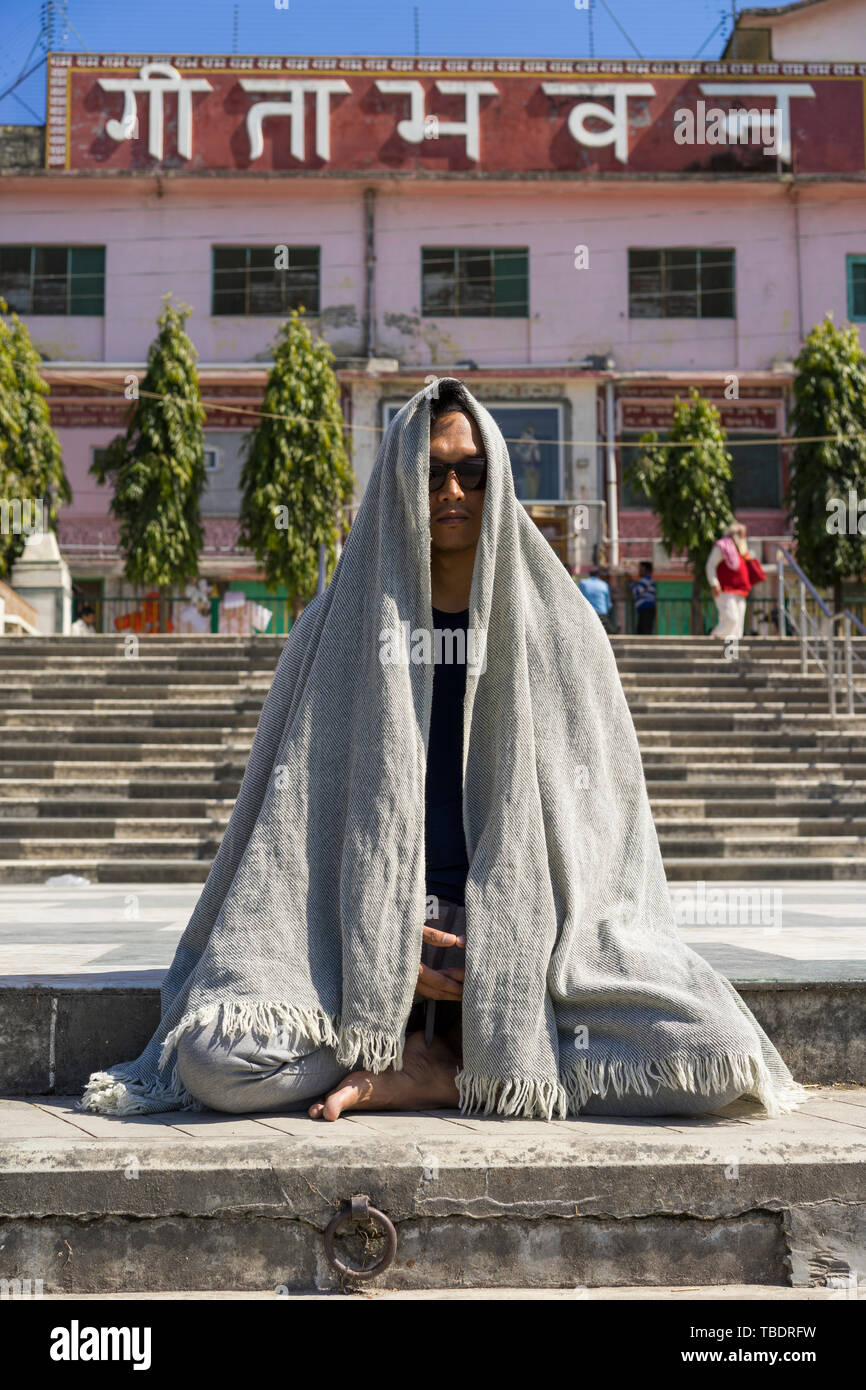 Rishikesh, Uttarakhand / India - 03 12 2019, The spiritual city of yoga ...