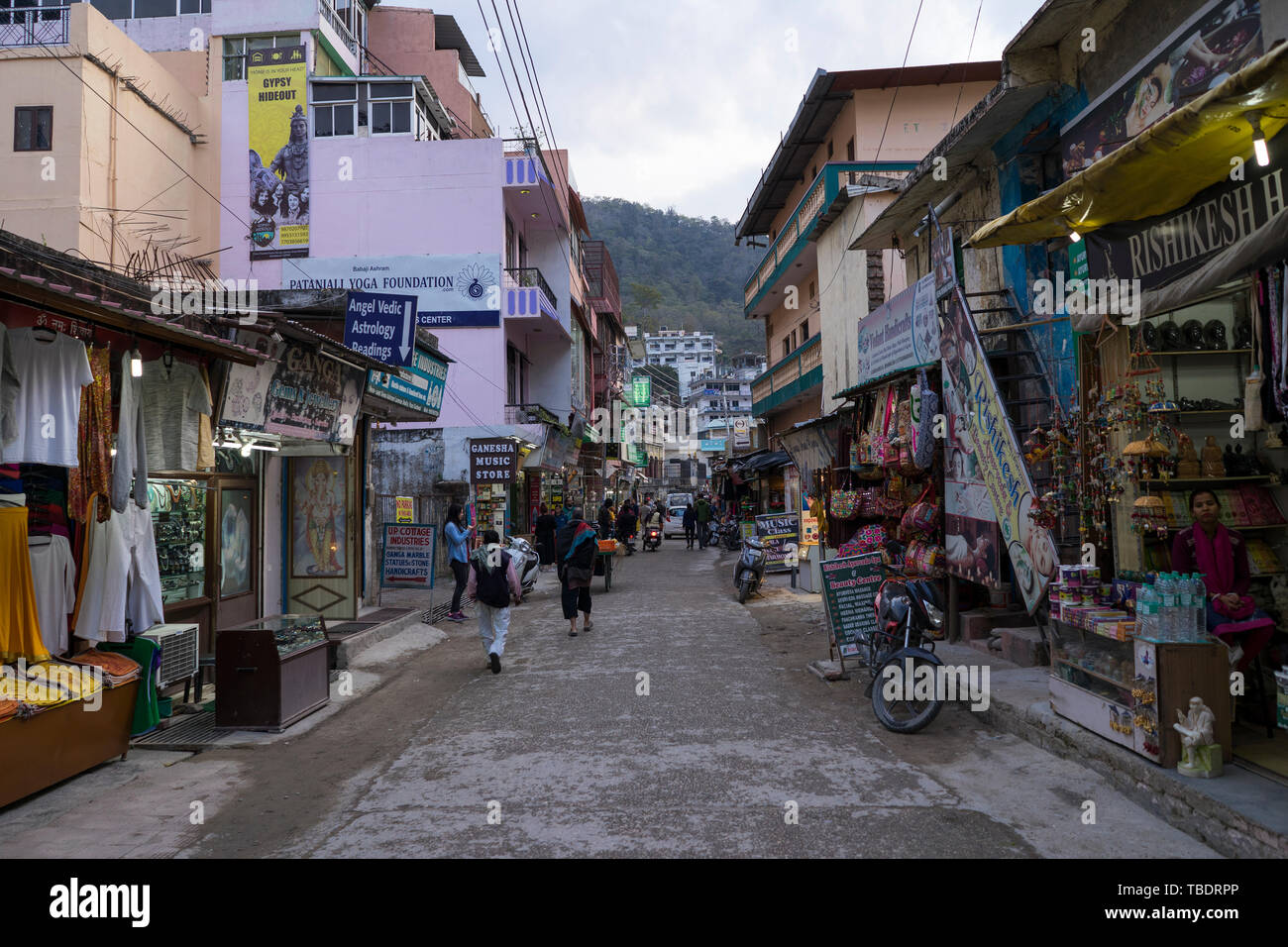 Rishikesh, Uttarakhand / India - 03 12 2019, The spiritual city of yoga ...