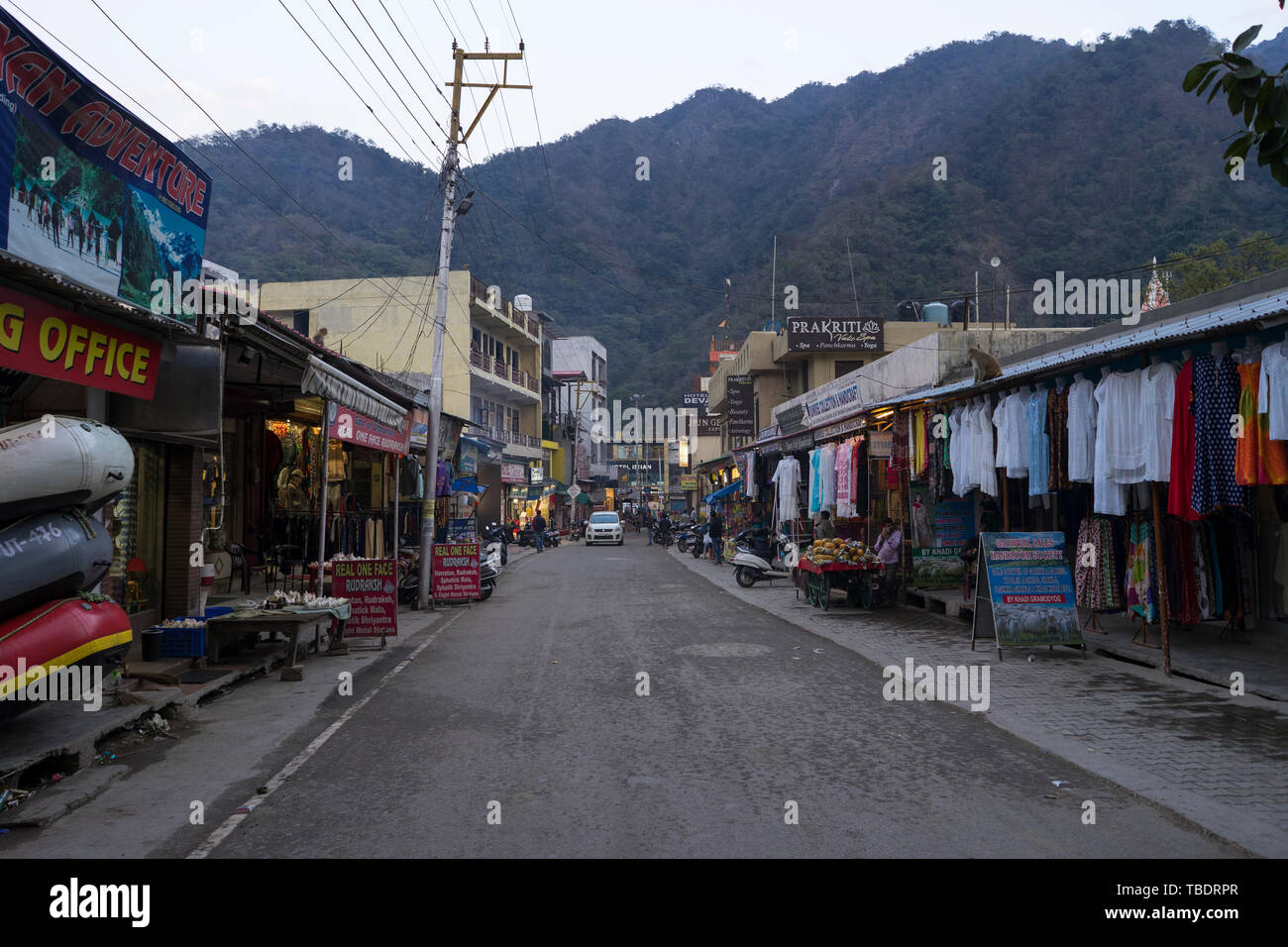Rishikesh, Uttarakhand / India - 03 12 2019, The spiritual city of yoga ...