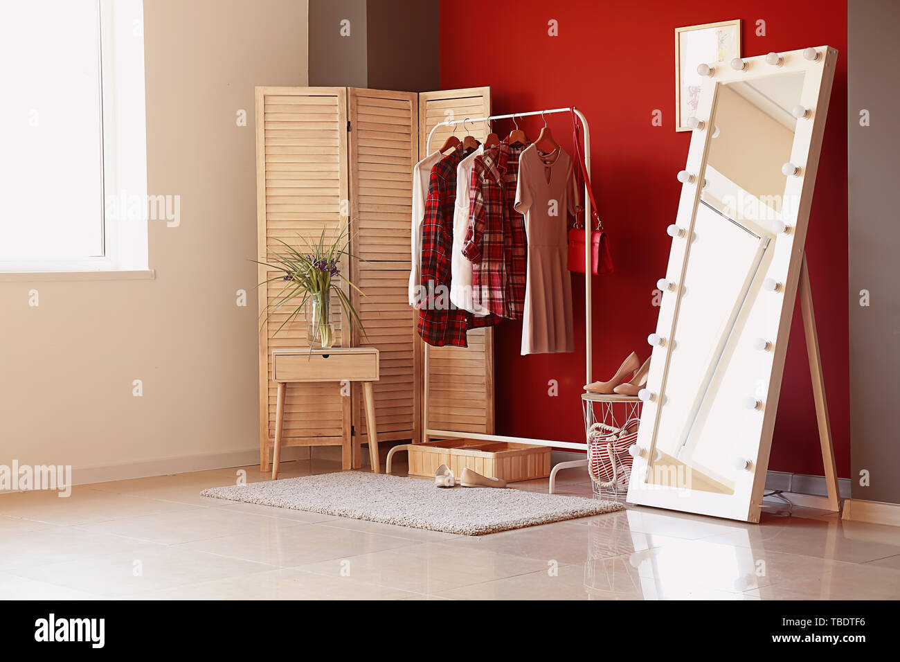 Female window dressing hi-res stock photography and images - Alamy