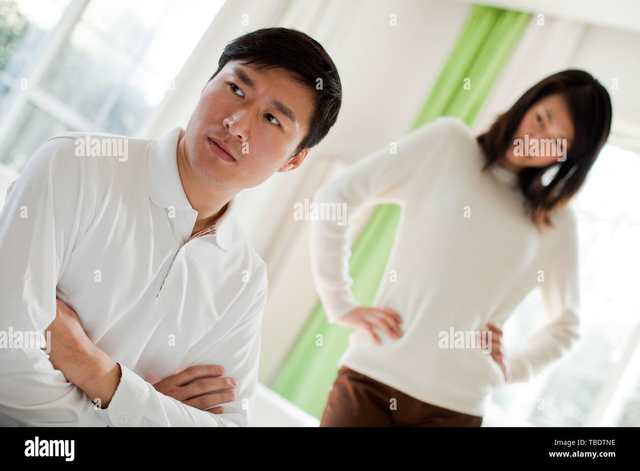 A couple fighting Stock Photo - Alamy