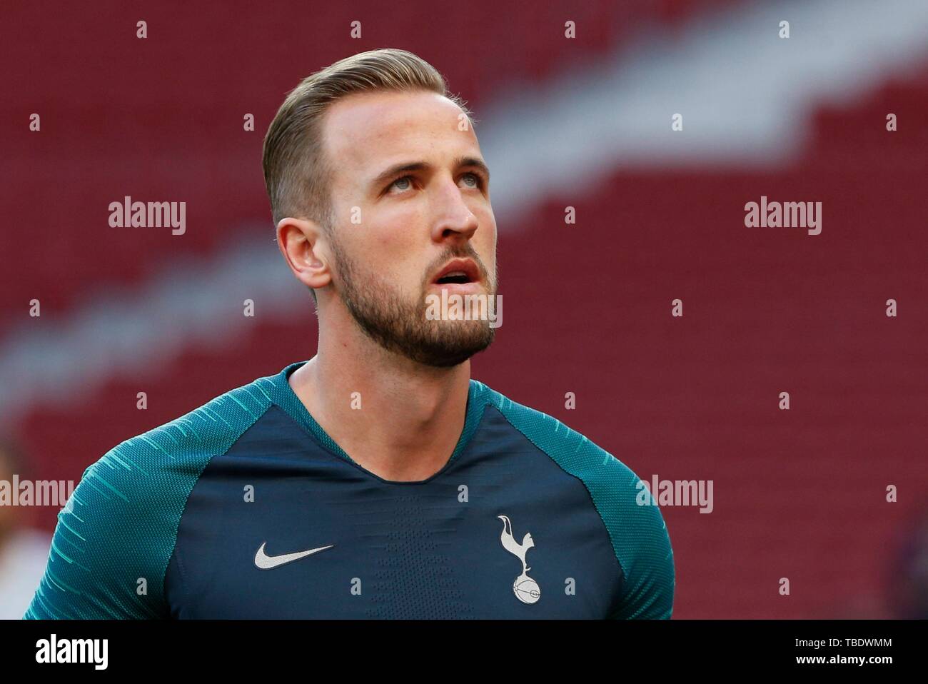 TOTTENHAM PLAYERS DURING TRAINING AT THE WANDA METROPOLITANO STADIUM ...