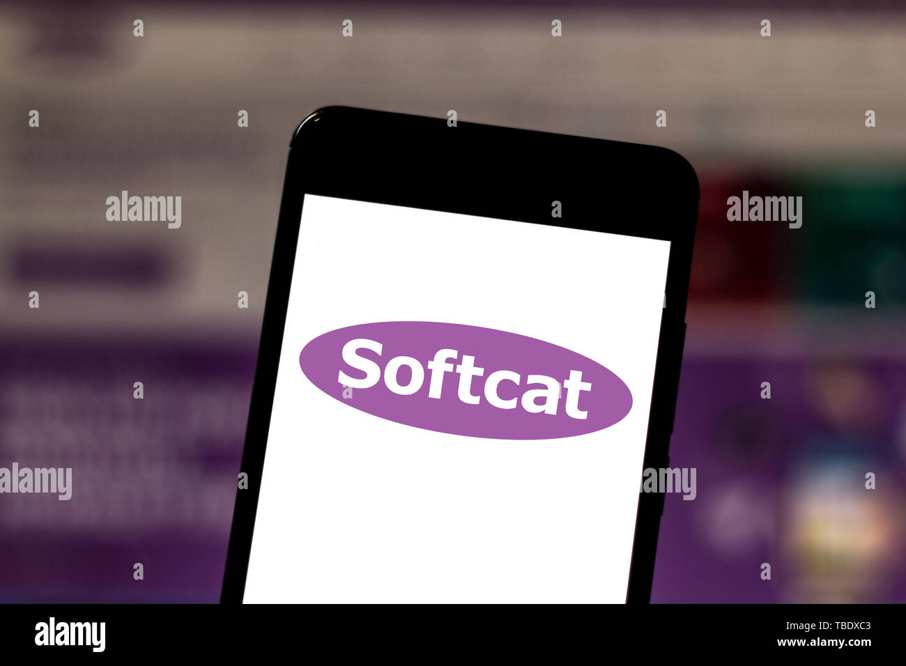 Brazil. 31st May, 2019. In this photo illustration the Softcat logo is ...