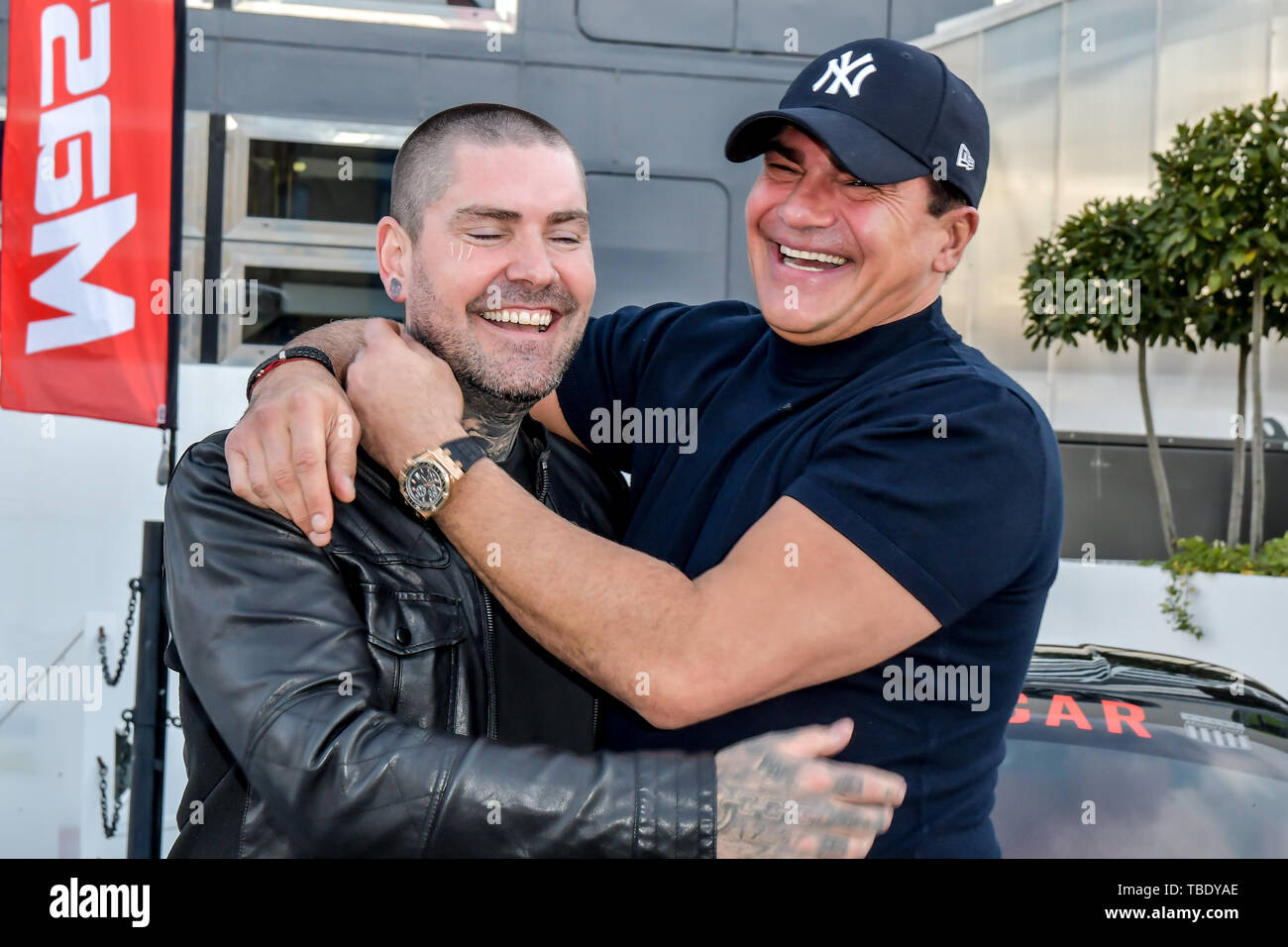 London, UK. 31st May, 2019. Shane Lynch and Tamer Hassan attend the Driving holiday experience ...
