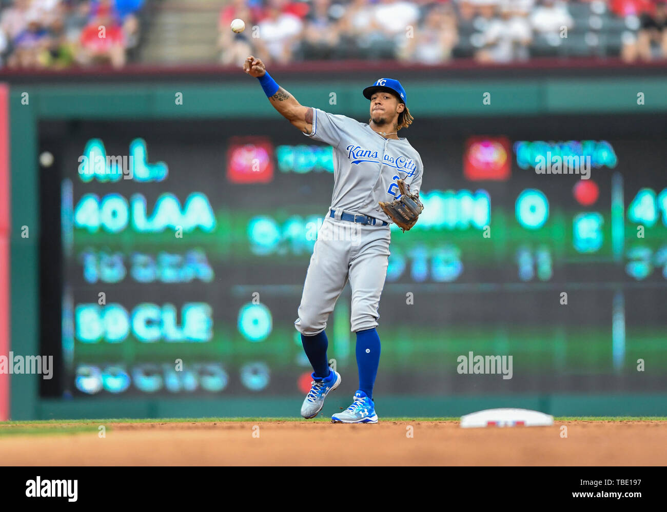May 30, 2019: Kansas City Royals short stop Adalberto Mondesi #27 makes ...