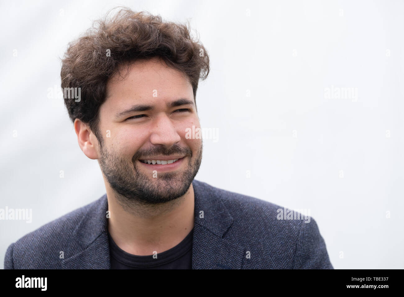 The Hay Festival, Hay on Wye, Wales UK , Saturday 01 June 2019. Jamie ...