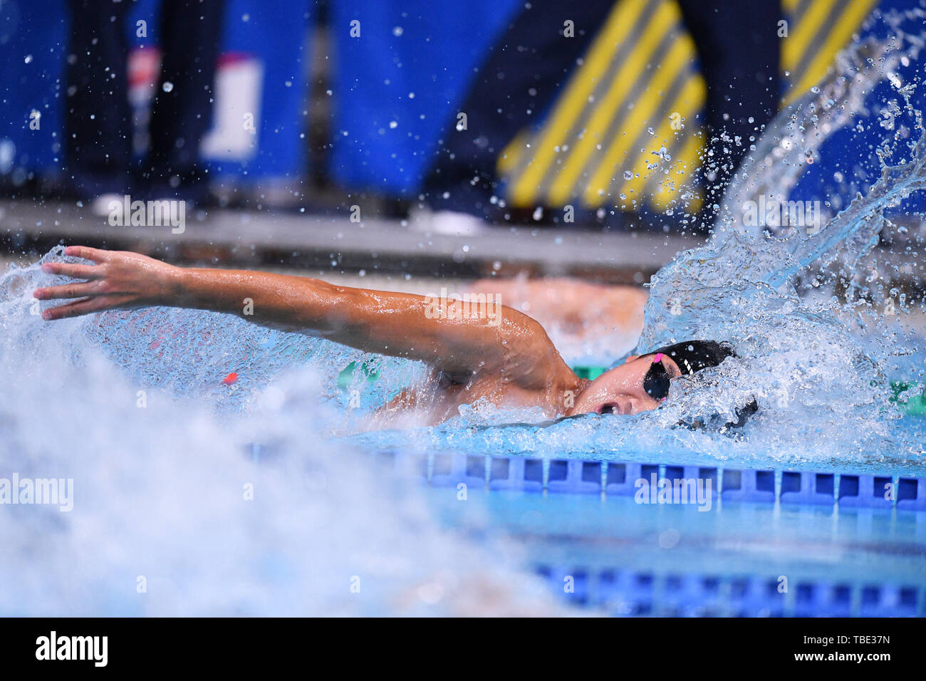 Tokyo, Japan. Credit: MATSUO. 1st June, 2019. /Ryusei Miyamoto Swimming ...