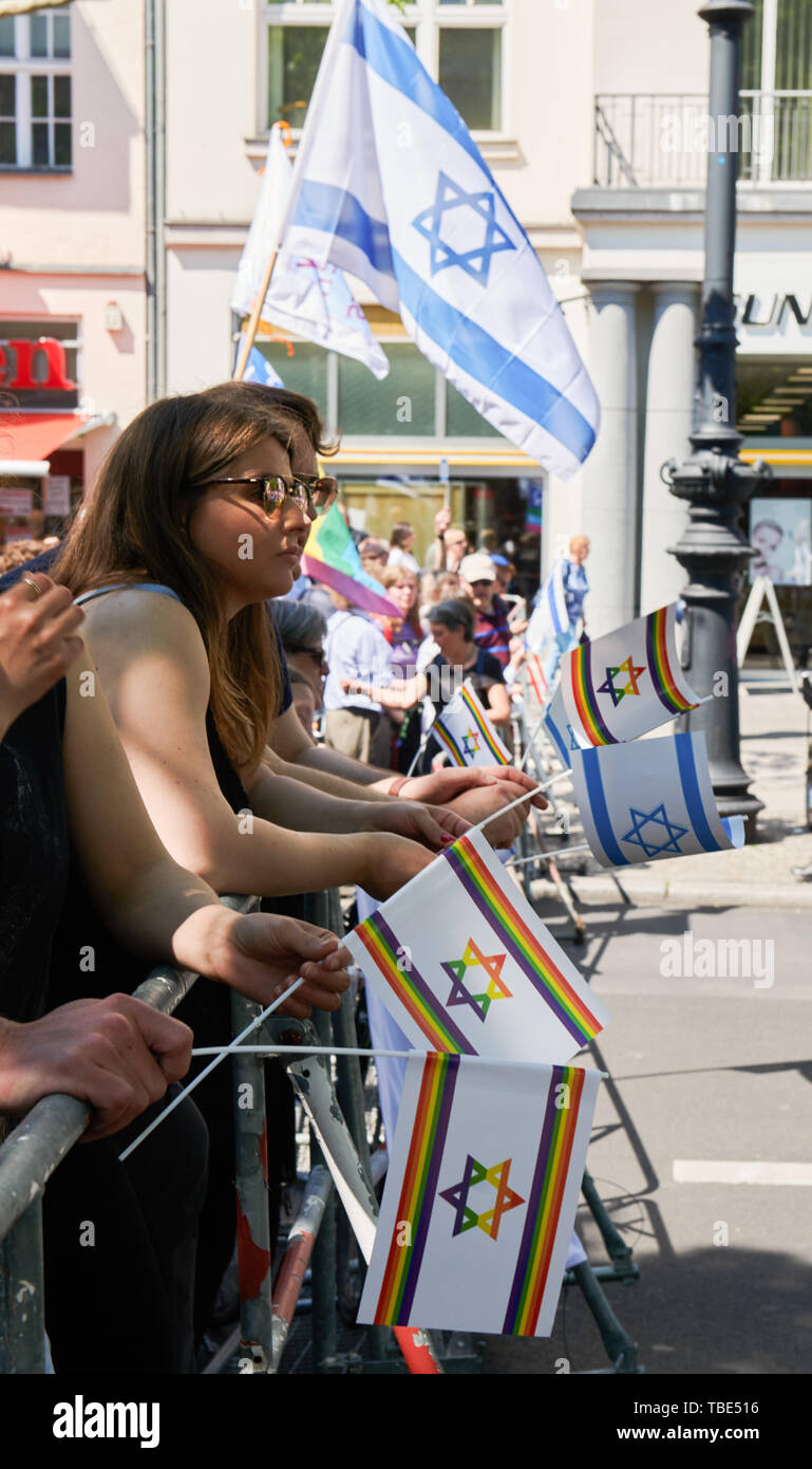 Berlin Germany 01st June 2019 Participants Of A Pro Israel