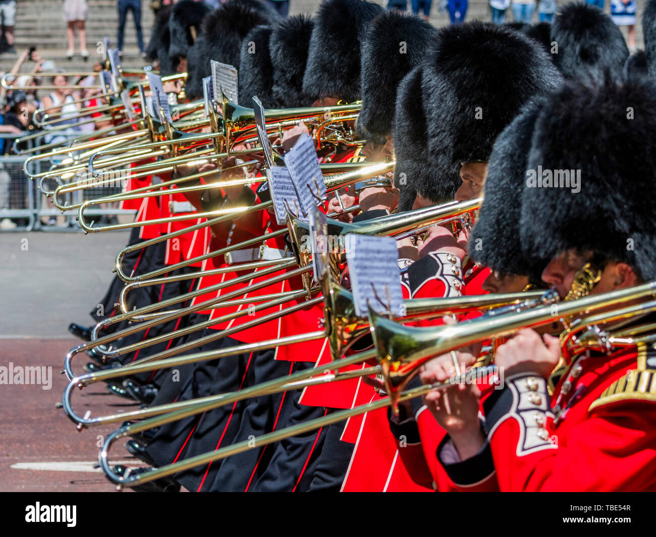 London, UK. 1st June 2019. The Guards regiments and their bands return ...