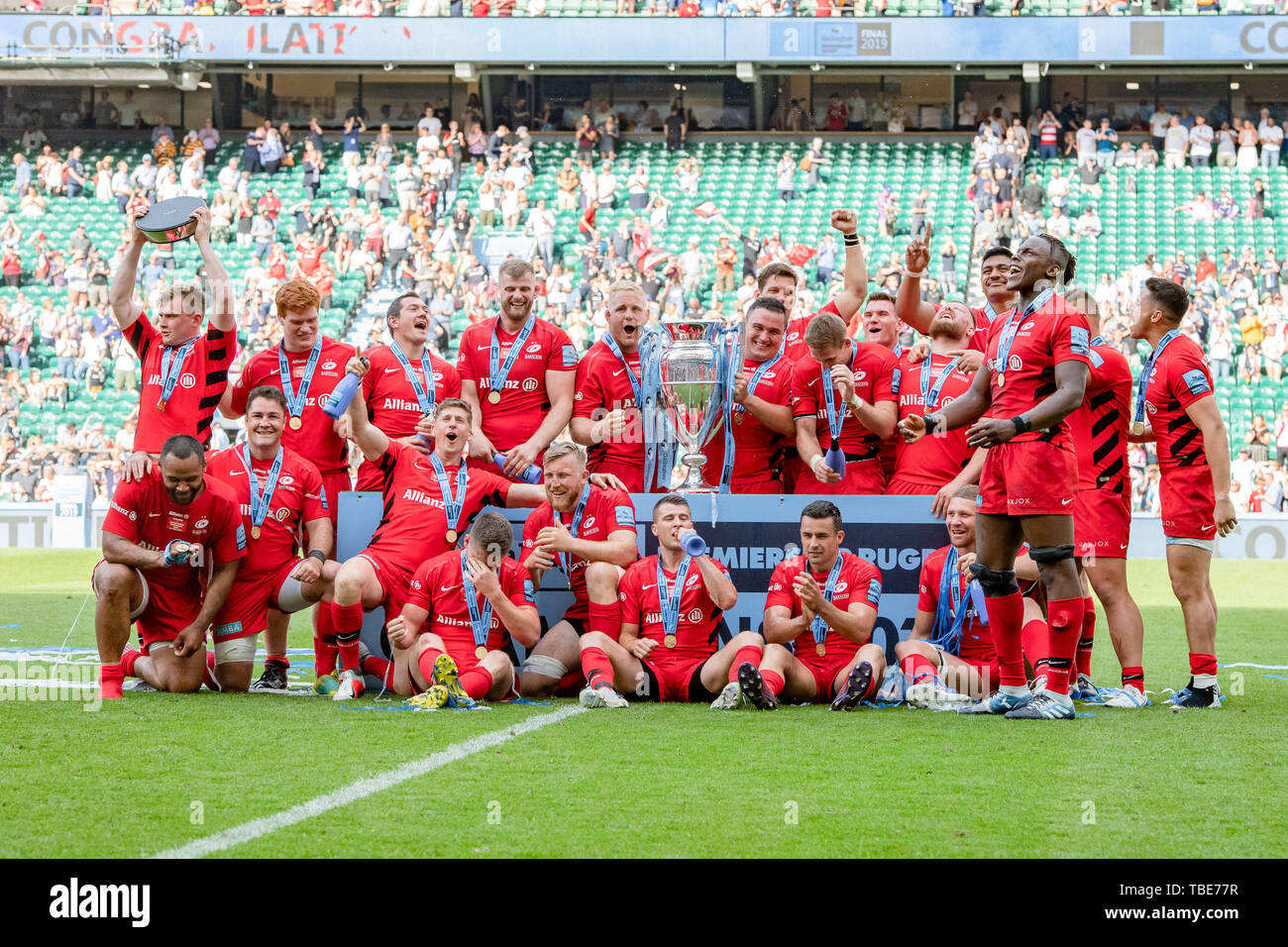 Gallagher premiership rugby 2018 2019 seson hi-res stock photography ...