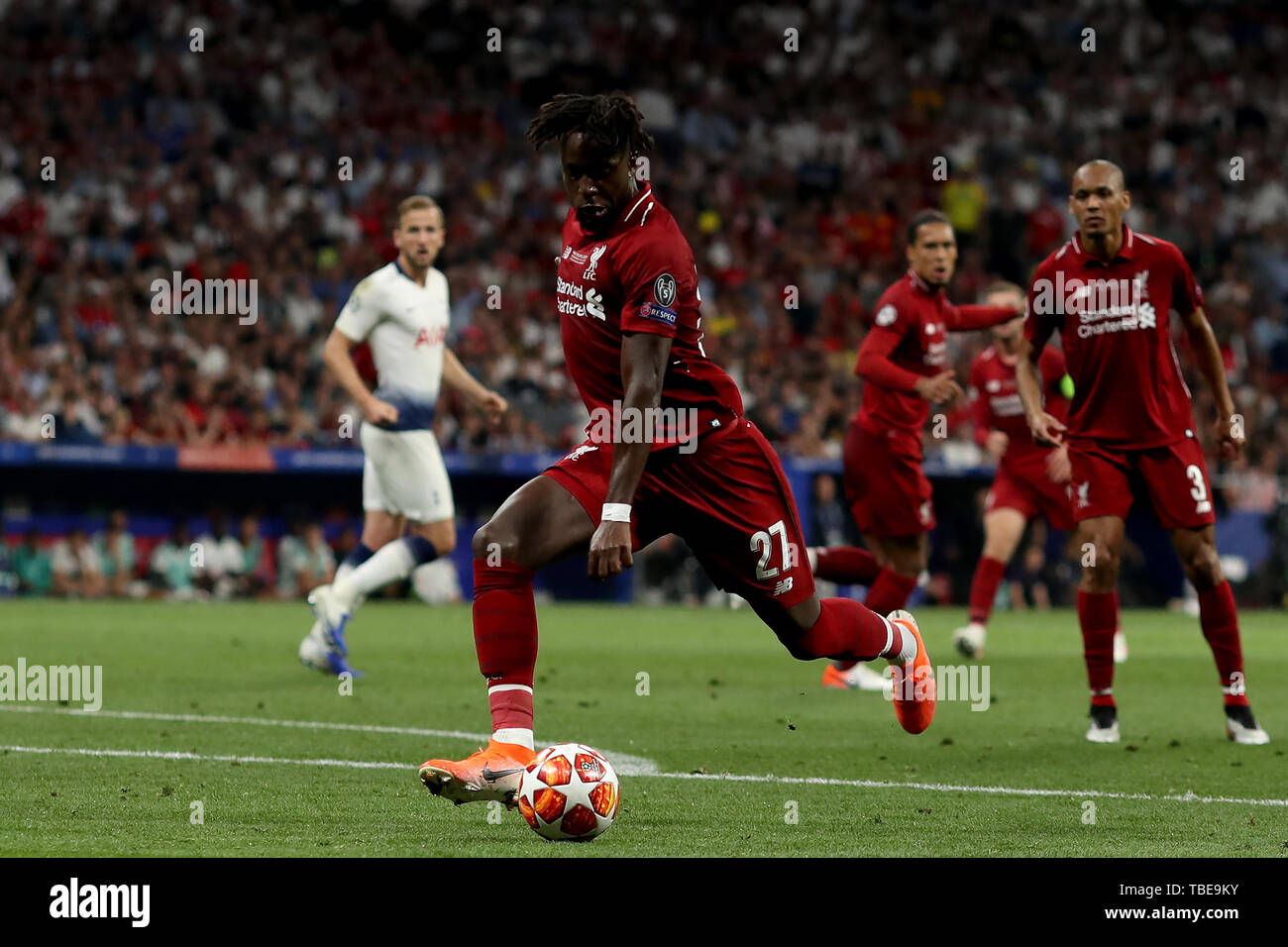 Madrid, Spain. 02nd June, 2019. UEFA Champions League Final, Tottenham ...