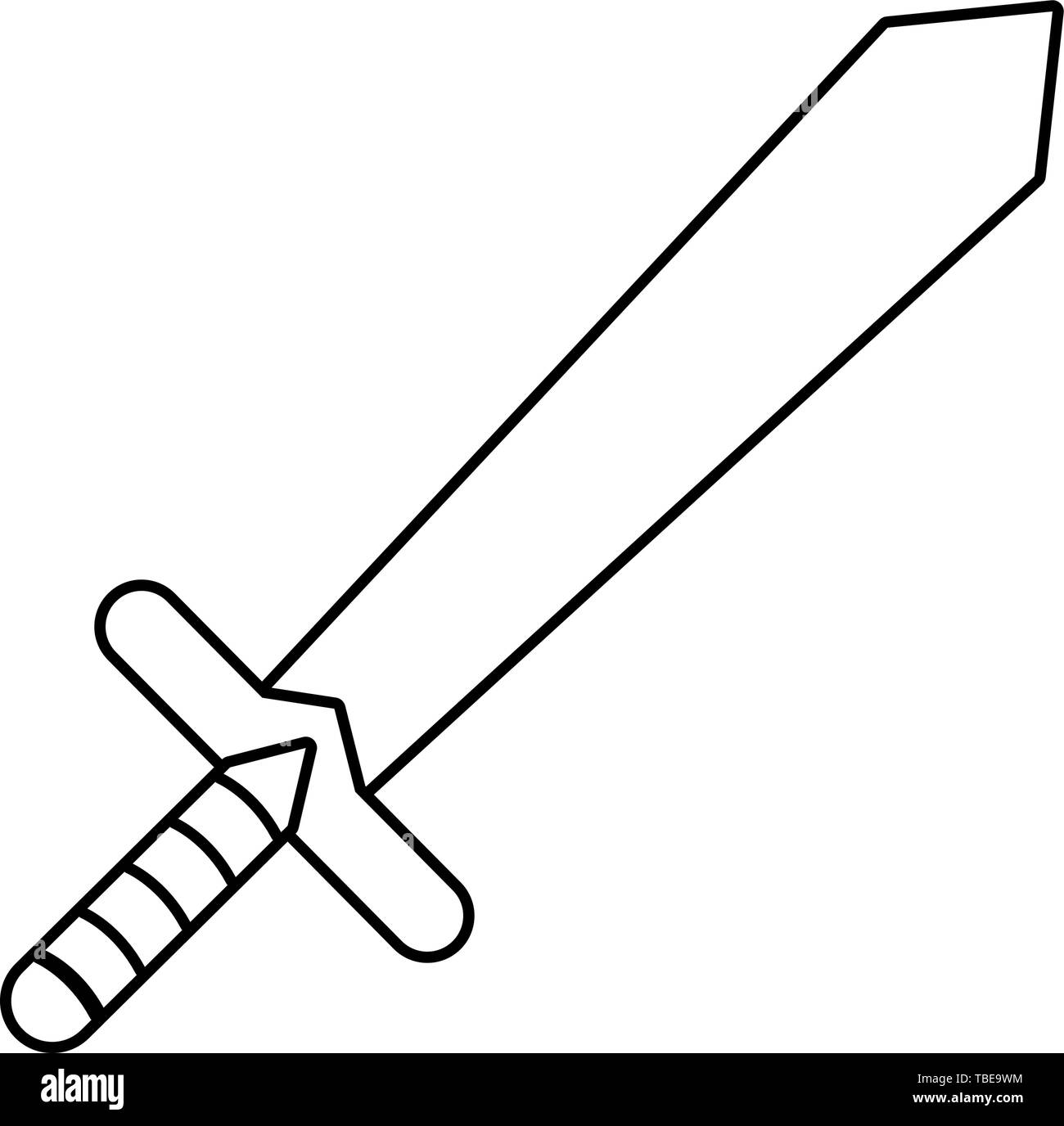 Medieval sword design, Knight blade weapon war ancient sharp and fight ...