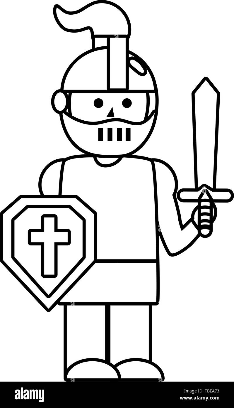 Simple Cartoon Knight