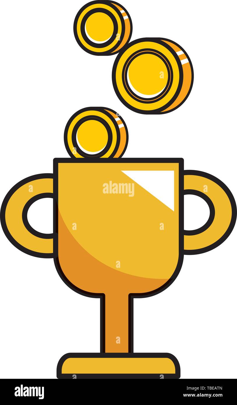 Winner cup design, medieval competition success sport achievement and ...