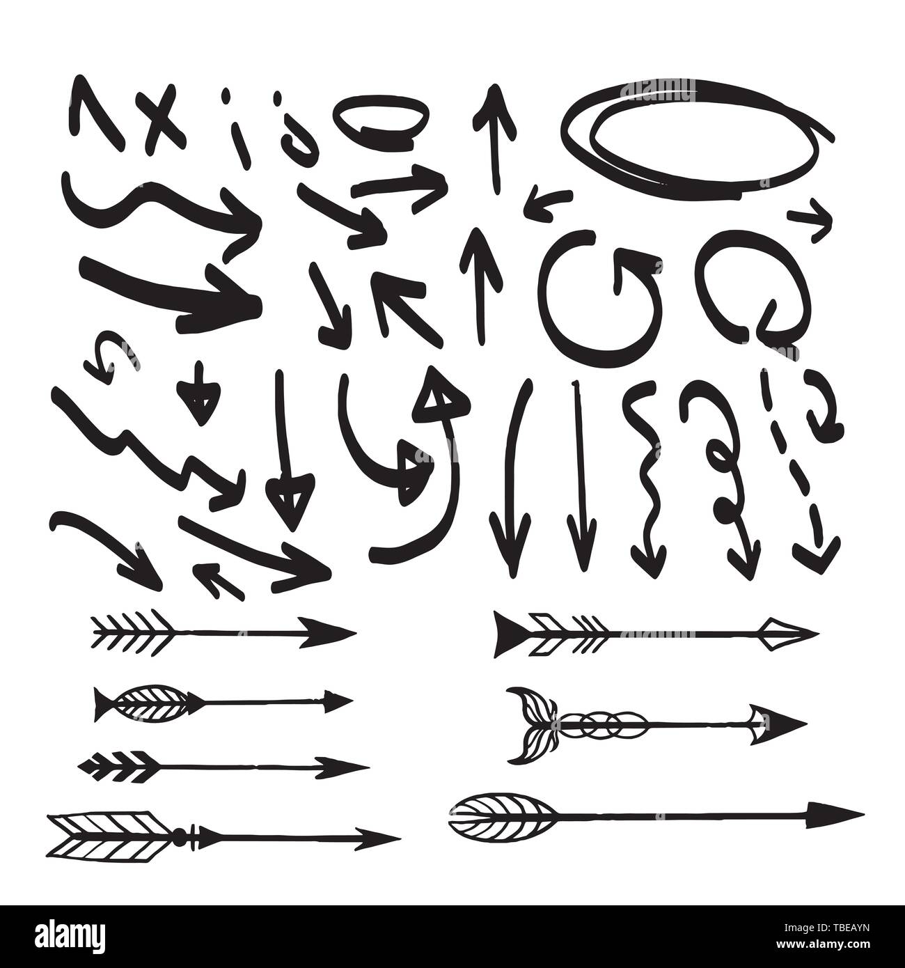 Arrows vector collection on a white background Stock Vector Image & Art ...