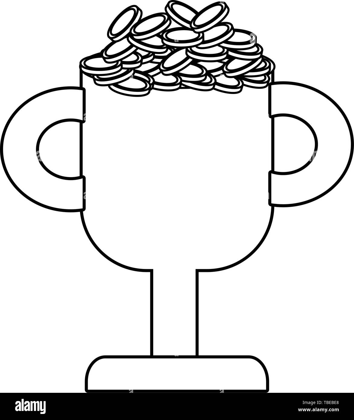 Winner cup design, medieval competition success sport achievement and ...