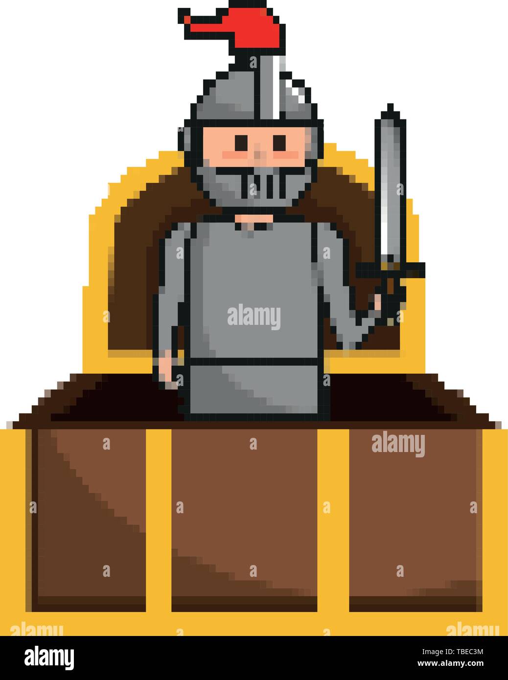 Medieval knight design, Man cartoon hero warrior armor history theme ...