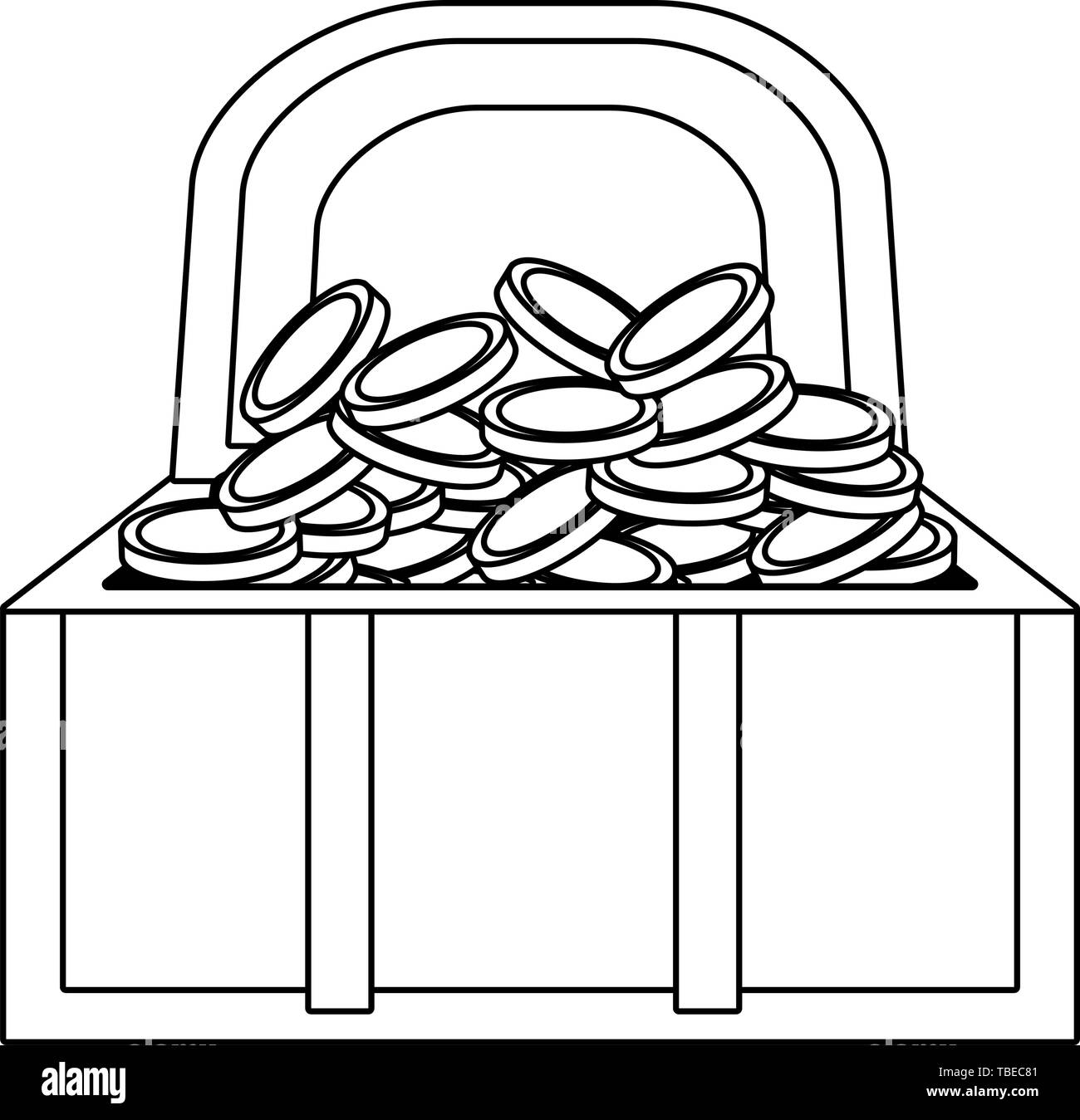 Black White And Gold Pirate Coins Clip Art