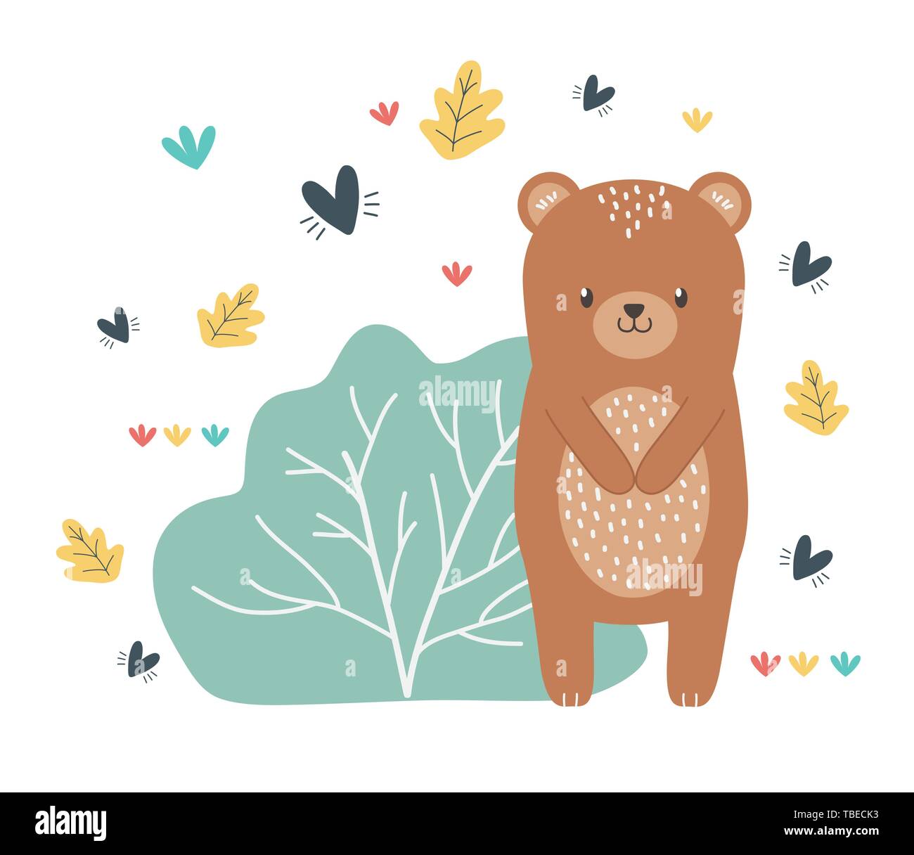 Bear cartoon design, Animal cute zoo life nature and fauna theme Vector ...